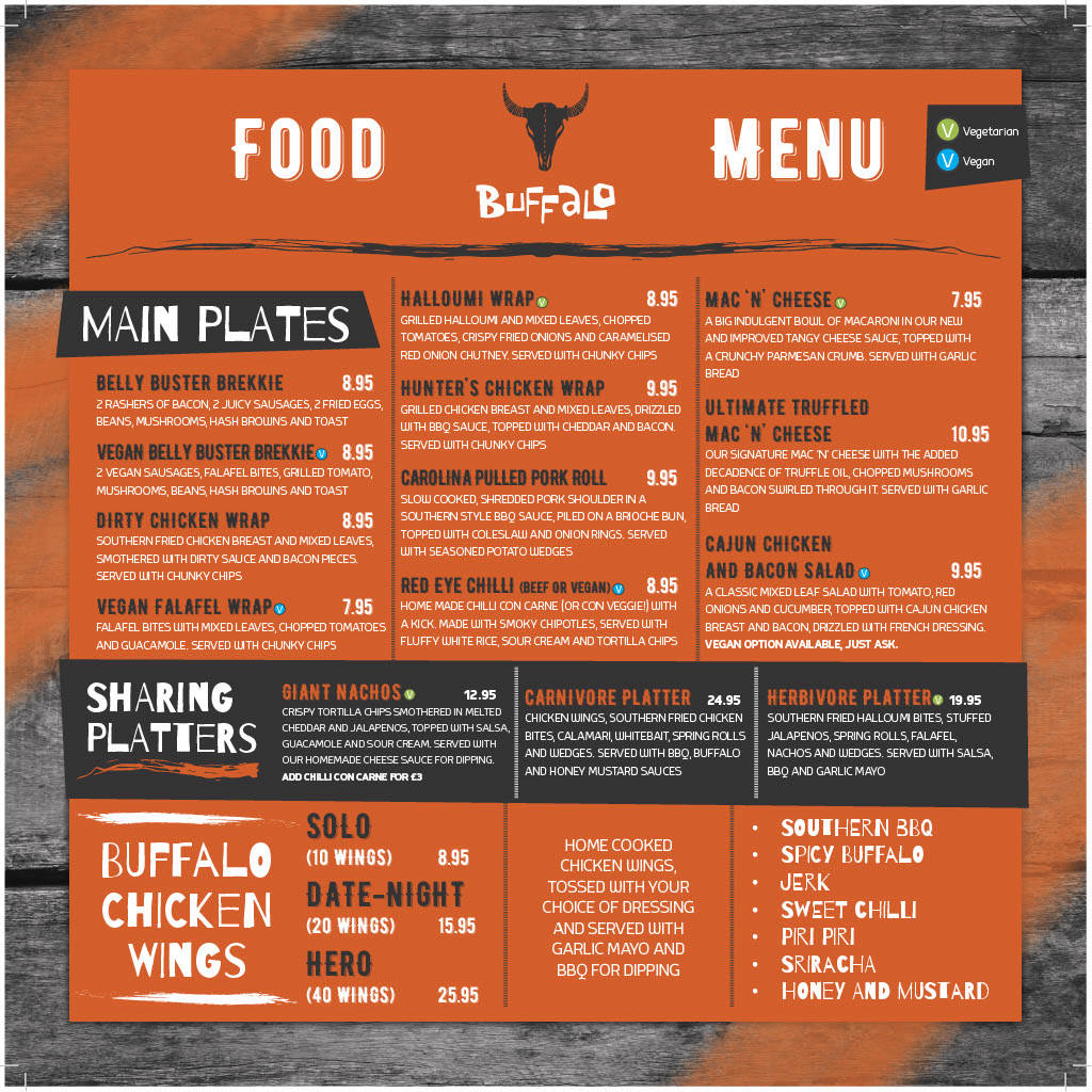 Food - Buffalo Bar Bournemouth